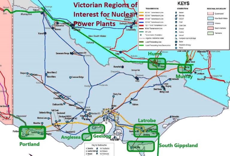Victorian Locations for Small Nuclear Power Plants